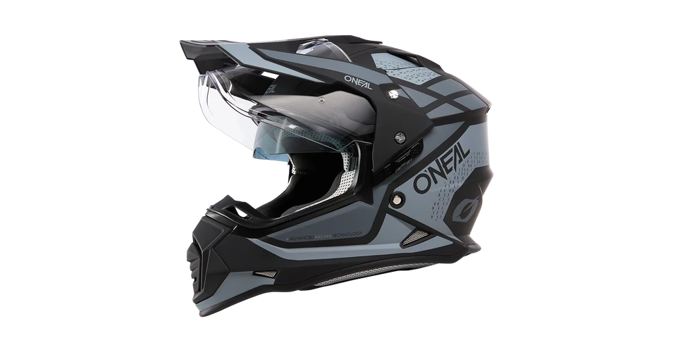 ONeal Sierra R V24 motoros sisak plexivel fekete-szürke - RideShop.hu